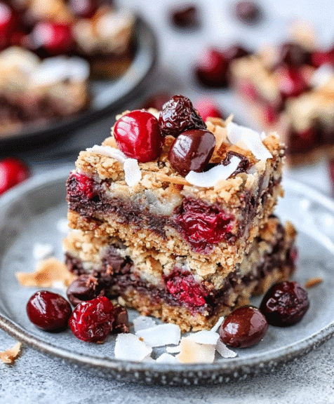 Cherry Coconut Magic Bars that Everyone Will Love! • Nannyis Recipes