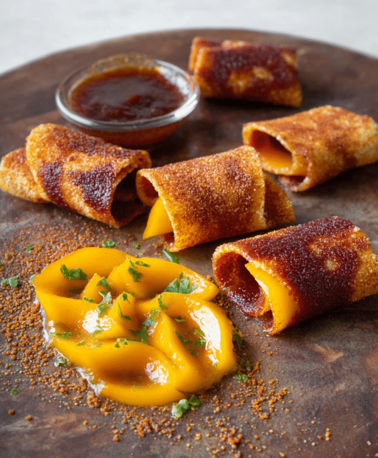 Mango Chamoy Roll-Ups: A Sweet and Tangy Delight! • Nannyis Recipes