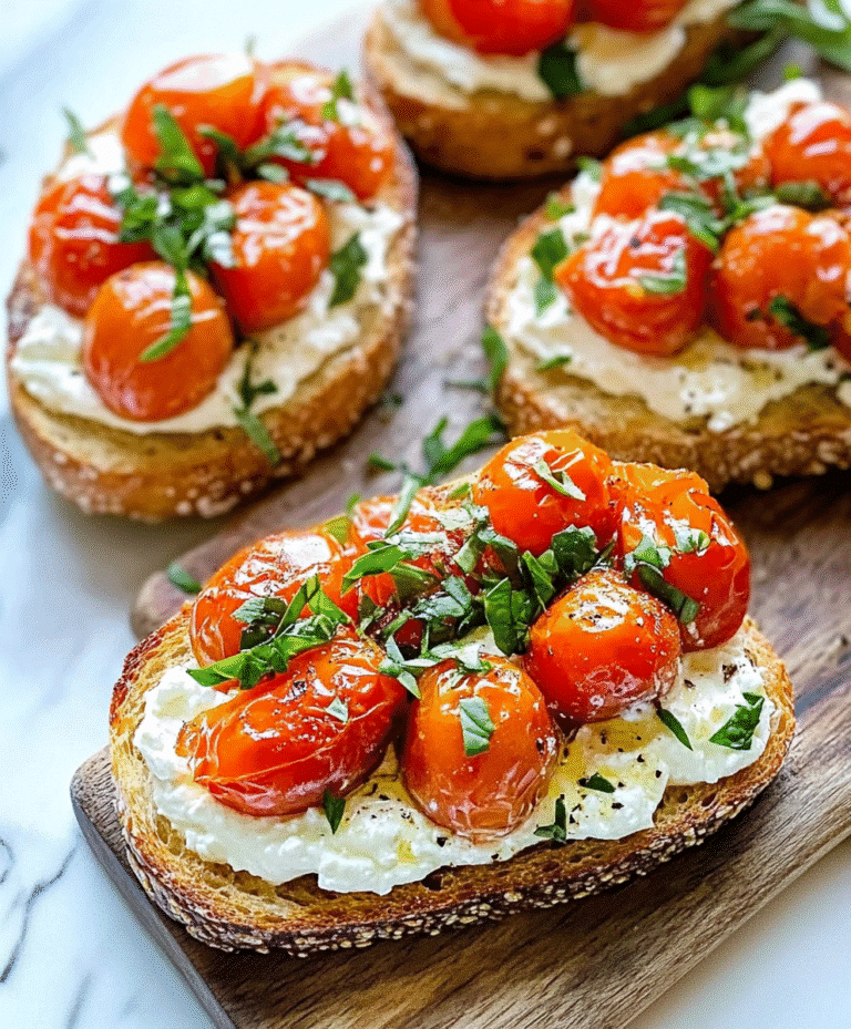Whipped Ricotta & Blistered Tomato Crostini: An Irresistible Treat!
