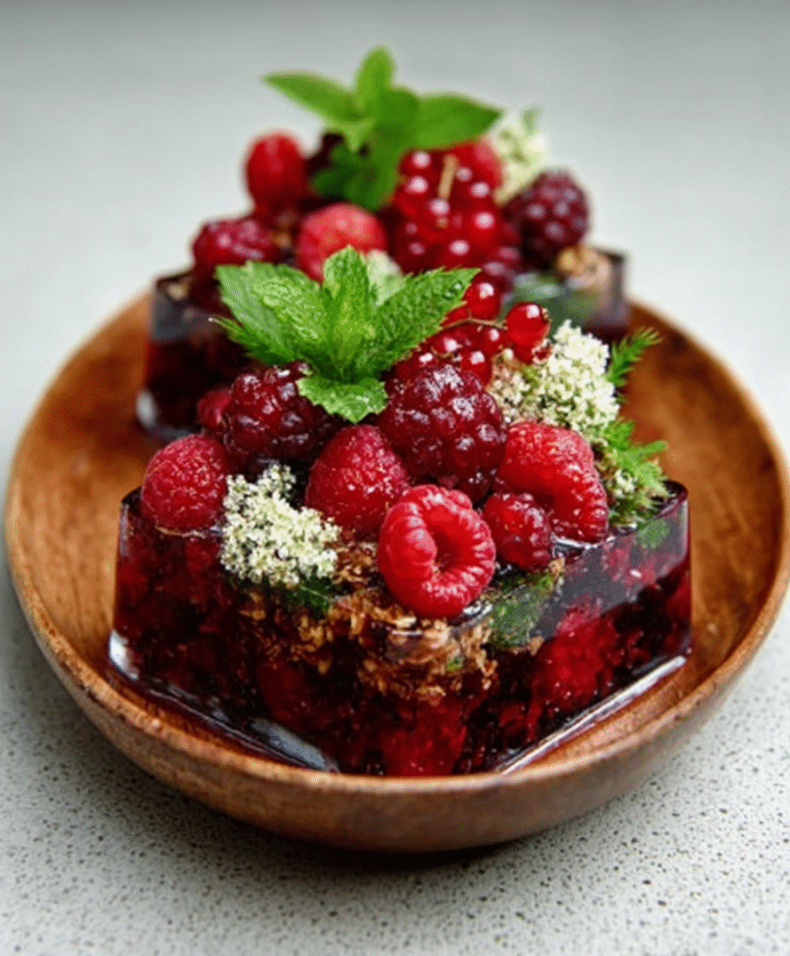 Foraged Berry & Elderflower Jelly Terrariums: A Delightful Treat!
