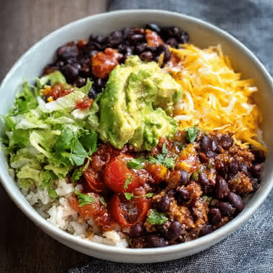 No‑Cook Black Bean Taco Bowls: Easy Meal in Minutes! • Nannyis Recipes