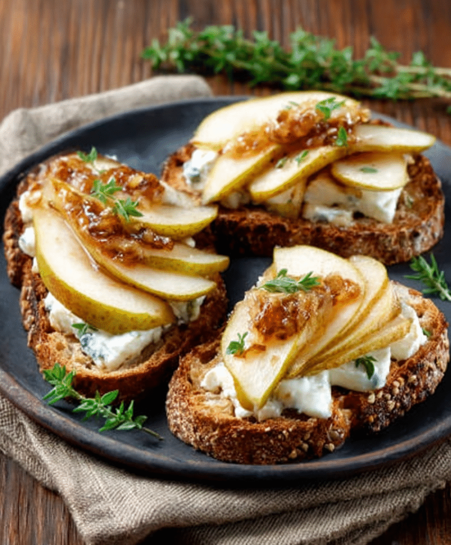 Rye Toast with Pear and Brie: Discover a Delicious Pairing!