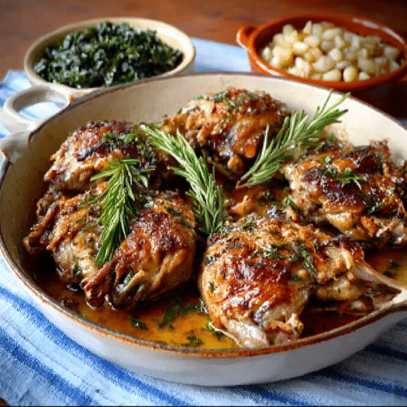 Braised Rabbit with Rosemary & Garlic: A Savory Delight!