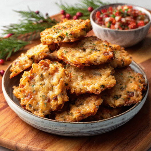 Christmas Savory Herb & Garlic Cheese Crisps Delight!