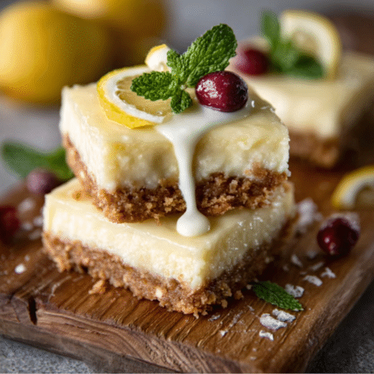 Creamy Lemon Christmas Bars: A Sweet Holiday Delight!