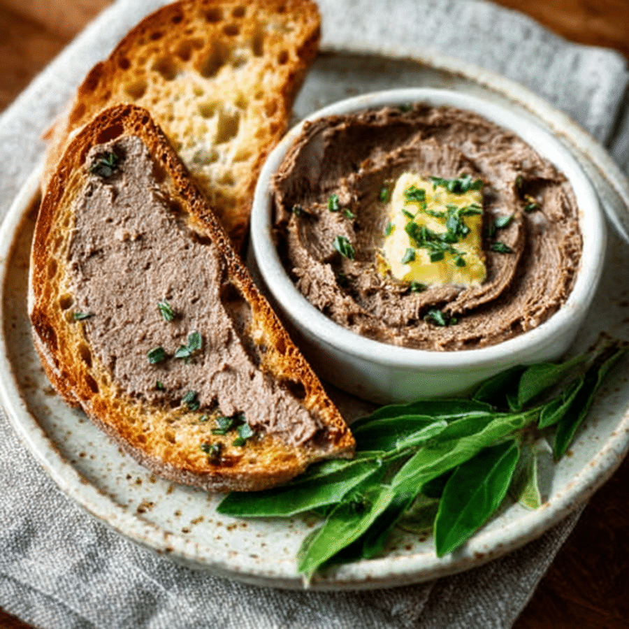 Lamb Liver Mousse with Butter Swirl: A Creamy Delight!