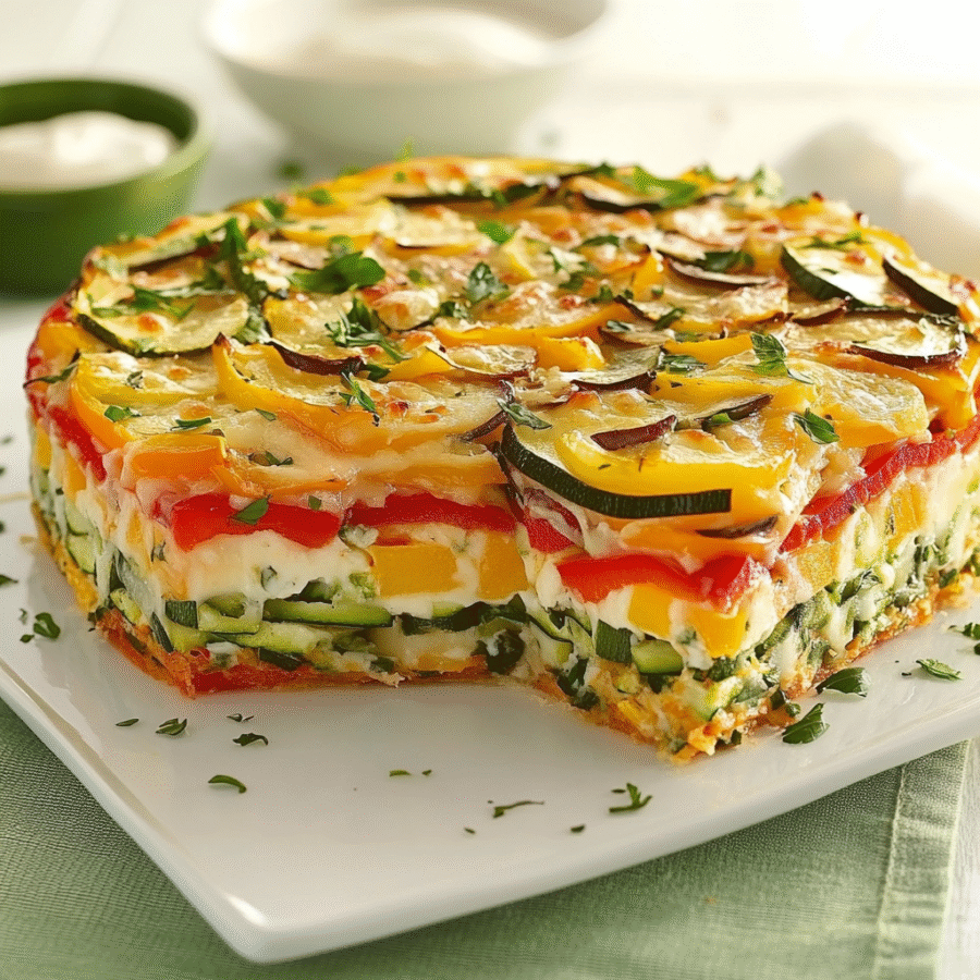Cheddar Veggie Appetizer Torte: A Must-Try Delight!