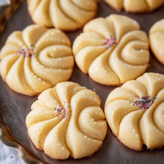 Piped Danish Butter Cookies : A Simple Recipe Guide