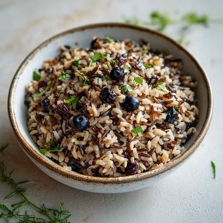 Wild Rice with Dried Blueberries: A Tasty Delight!