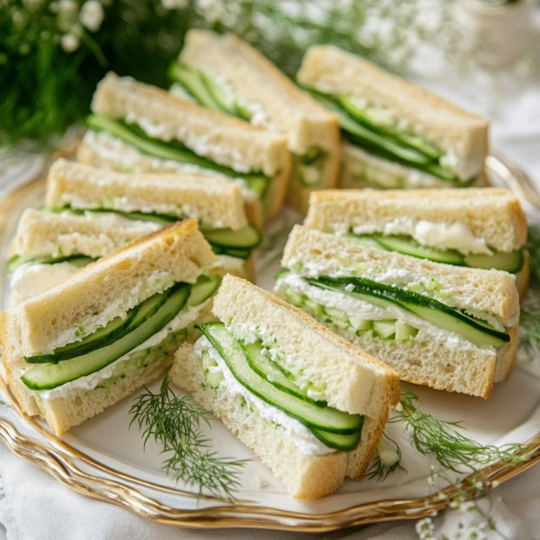 Classic Cucumber Sandwiches: Effortless Elegance Awaits!