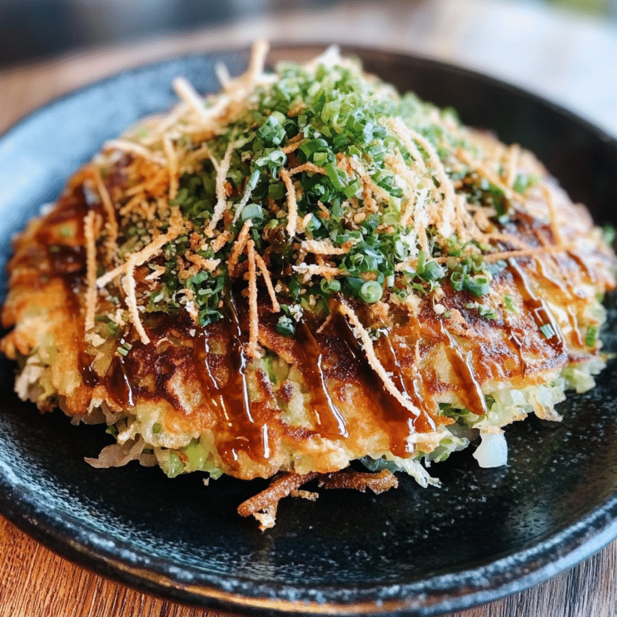 Japanese Savory Cabbage Pancake: A Delicious Recipe Awaits!