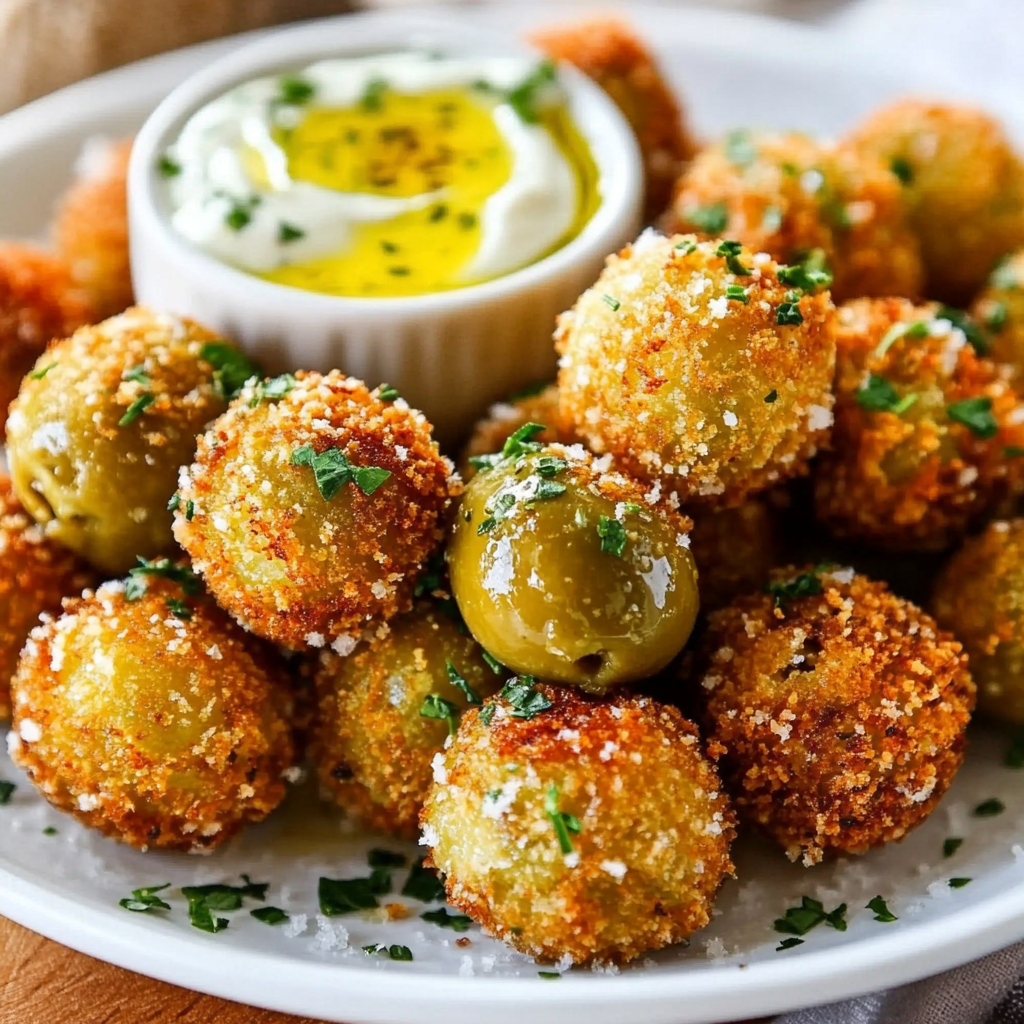 Keto Fried Olives with Garlic Aioli: A Crunchy Delight!