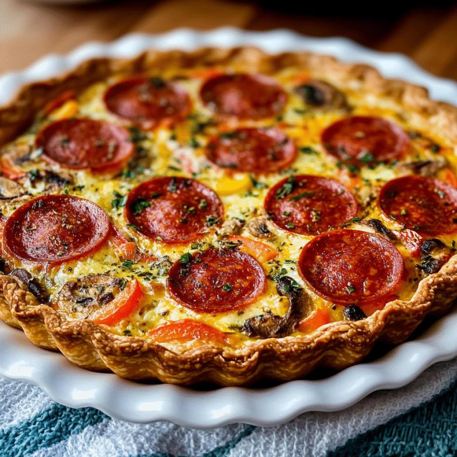 Pepperoni Pizza Quiche: Your New Favorite Recipe!