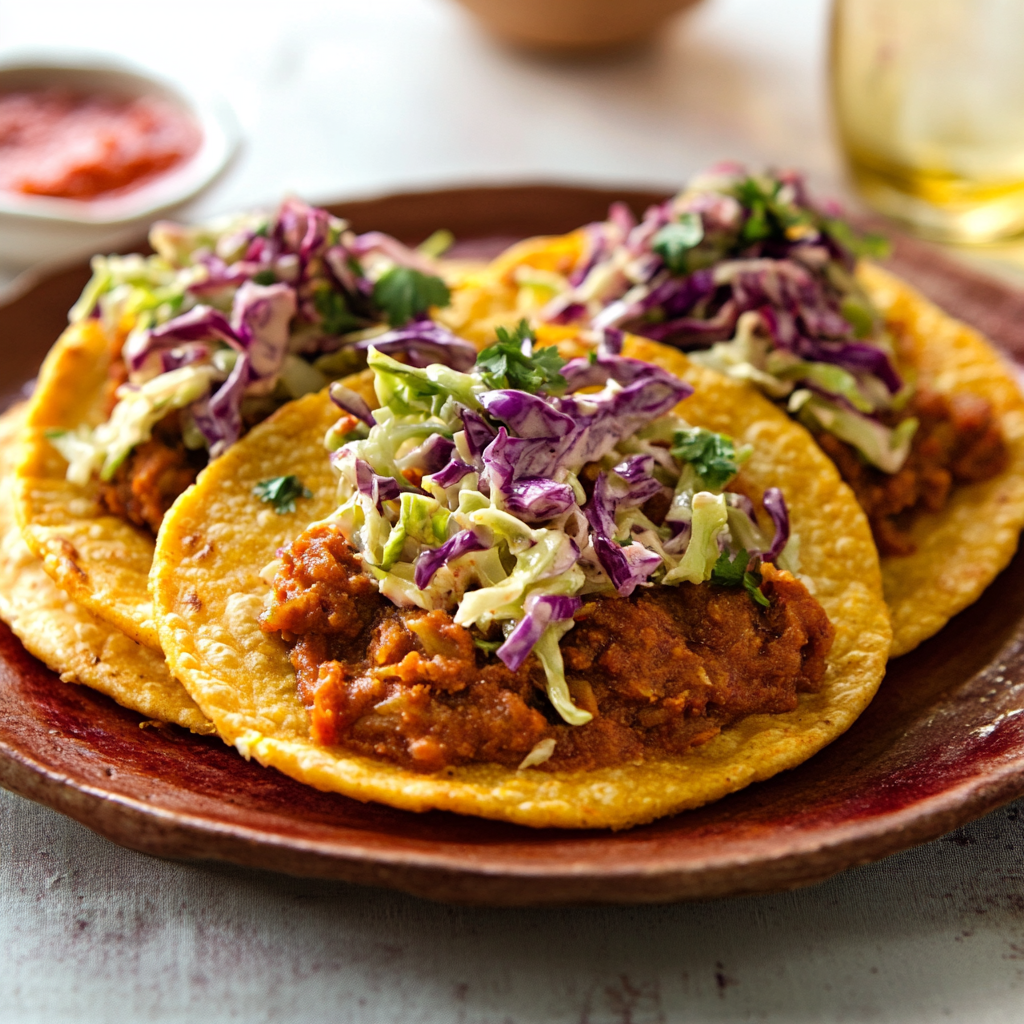 Salvadoran Stuffed Corn Tortillas with Cabbage Slaw Delight Your Taste ...
