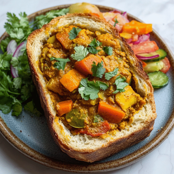 South African Curry in Hollowed Bread: A Tasty Surprise!